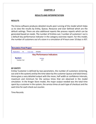 Kroger Store Simulation Using Arena | PDF