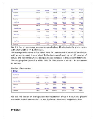 Kroger Store Simulation Using Arena | PDF