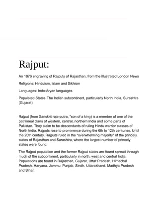 Rajput | RTF