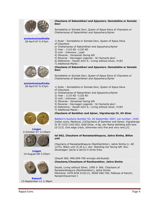 Rajput coins | PDF