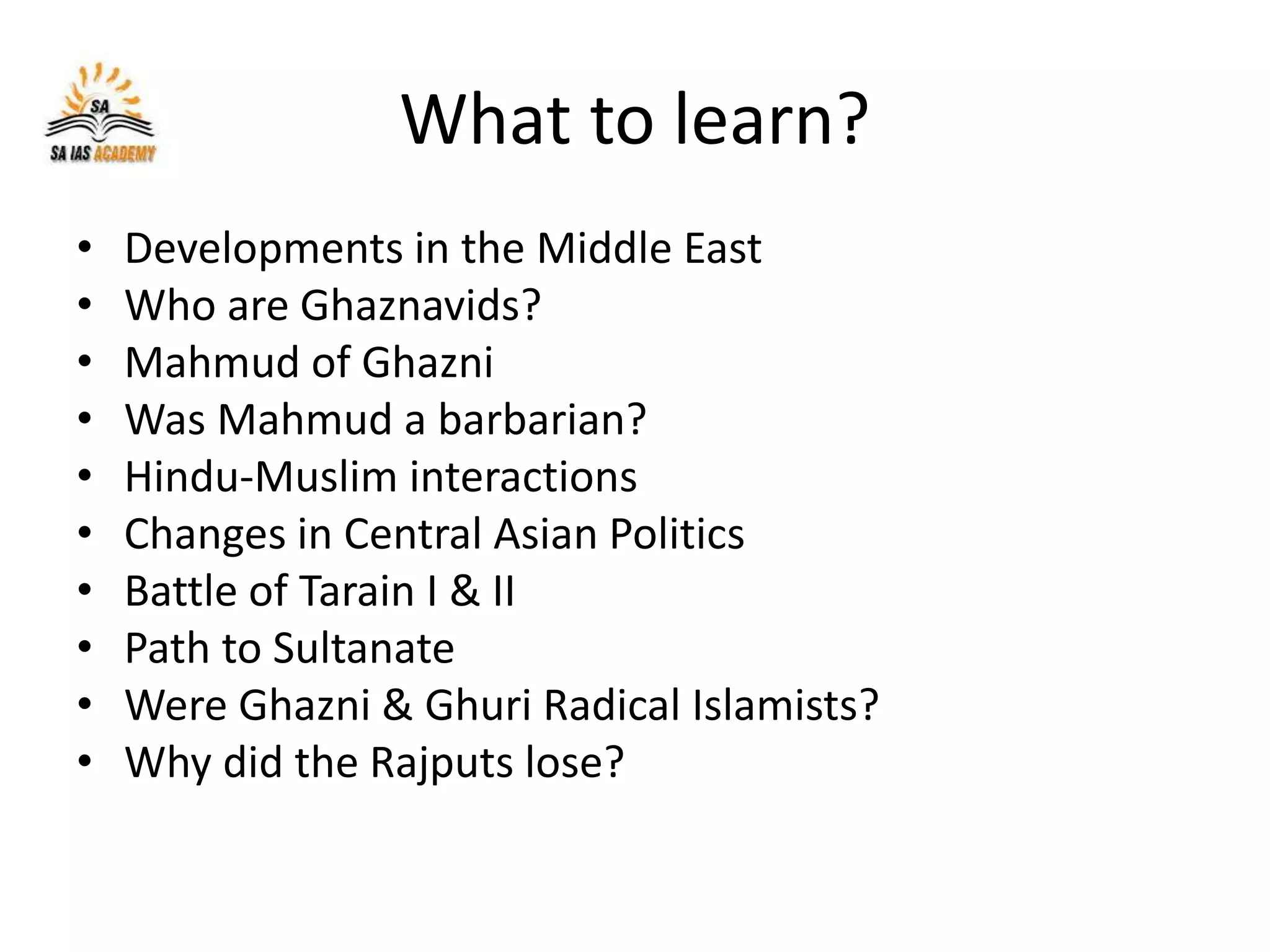 Rajput , invaders | PPTX