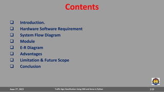 Rajshree R Hande Project PPT 2023 Traffic Sign Classification Using CNN ...
