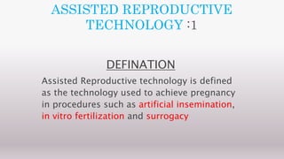 assisted reproductive technology | PPTX