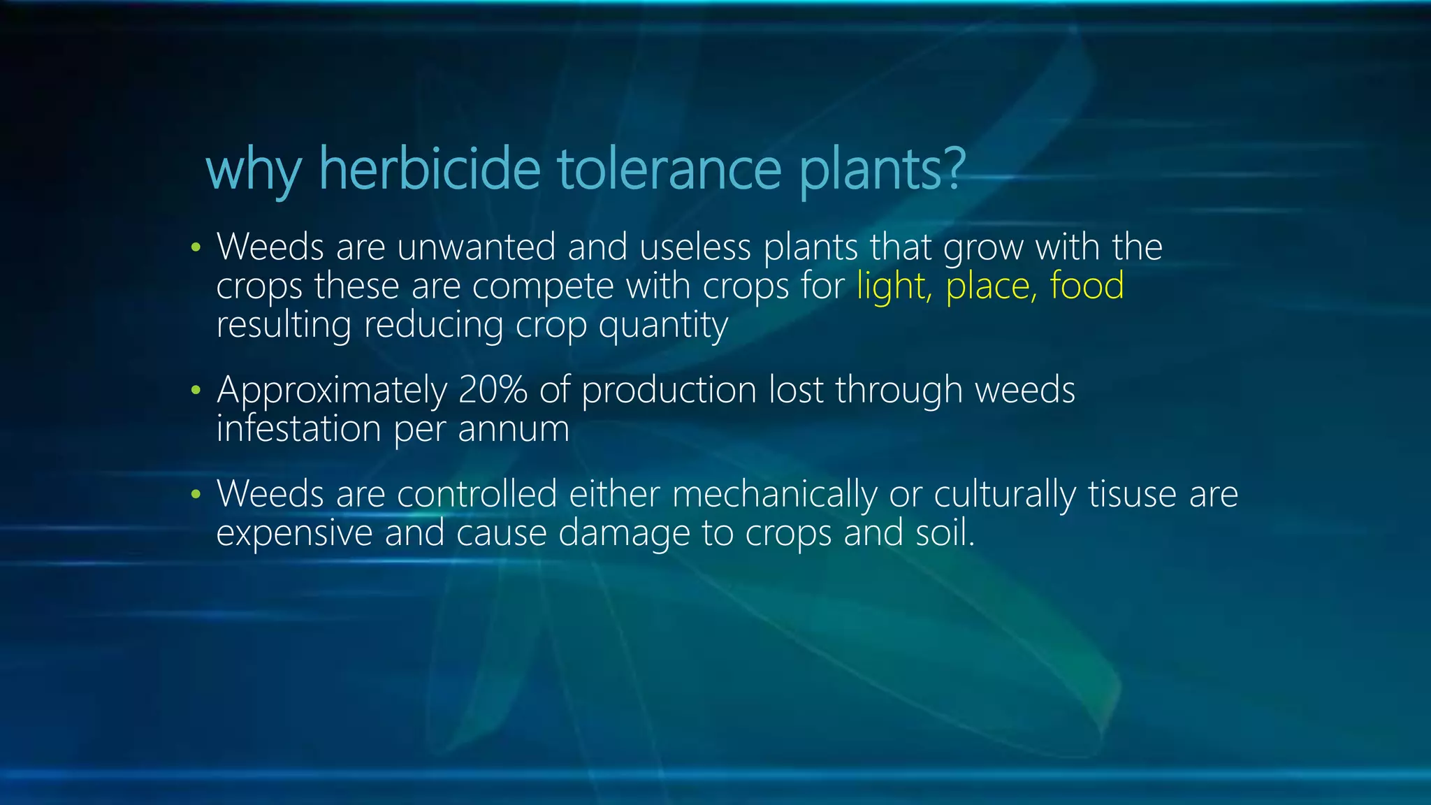 herbicide resistance in plants | PPTX