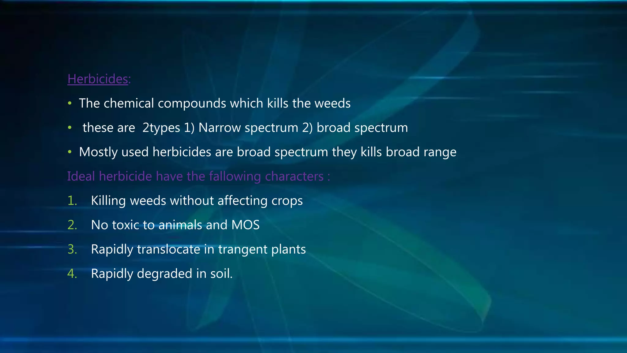 herbicide resistance in plants | PPTX