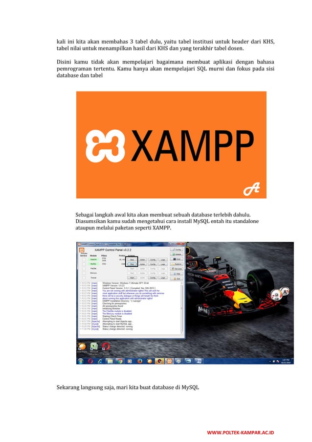 PEMBUATAN TABEL DALAM DATABASE | PDF