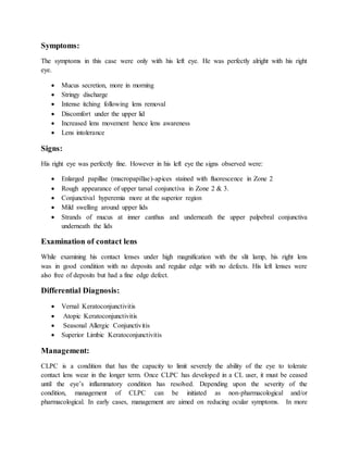 Contact Lens Induced Papillary Conjuncivitis | DOCX