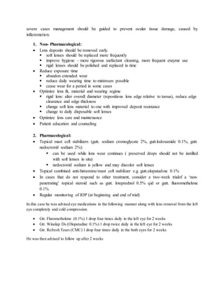 Contact Lens Induced Papillary Conjuncivitis | DOCX