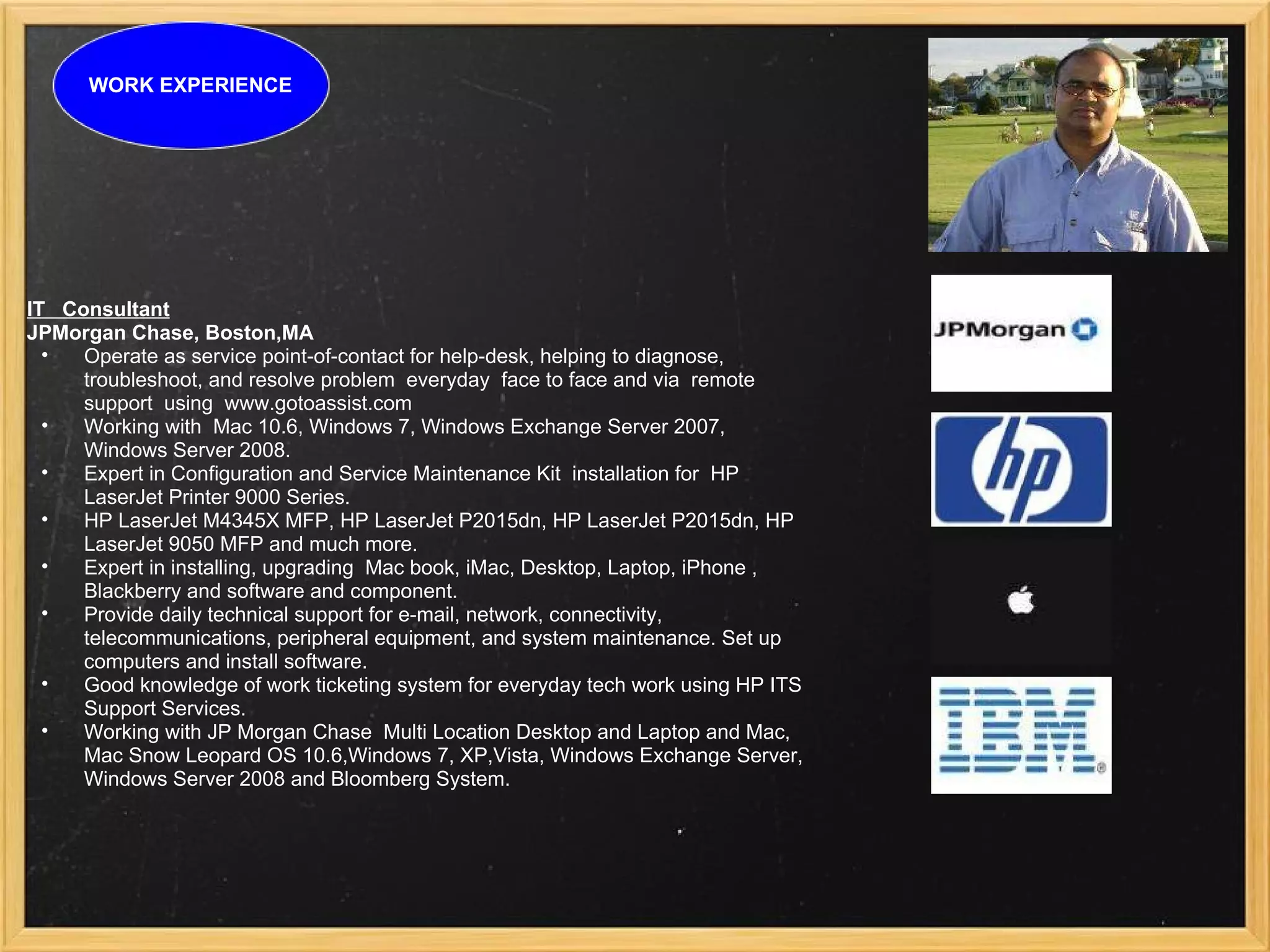 Raju Kumar Resume Presentation2 | PPT