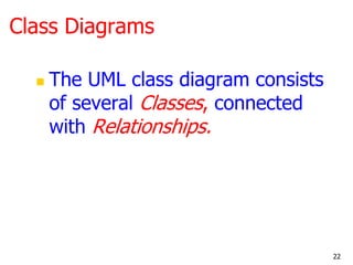 Class diagrams are a type of UML (Unified Modeling Language) diagram ...
