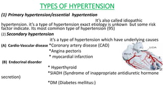 Cardio vascular disease hypertension | PPTX