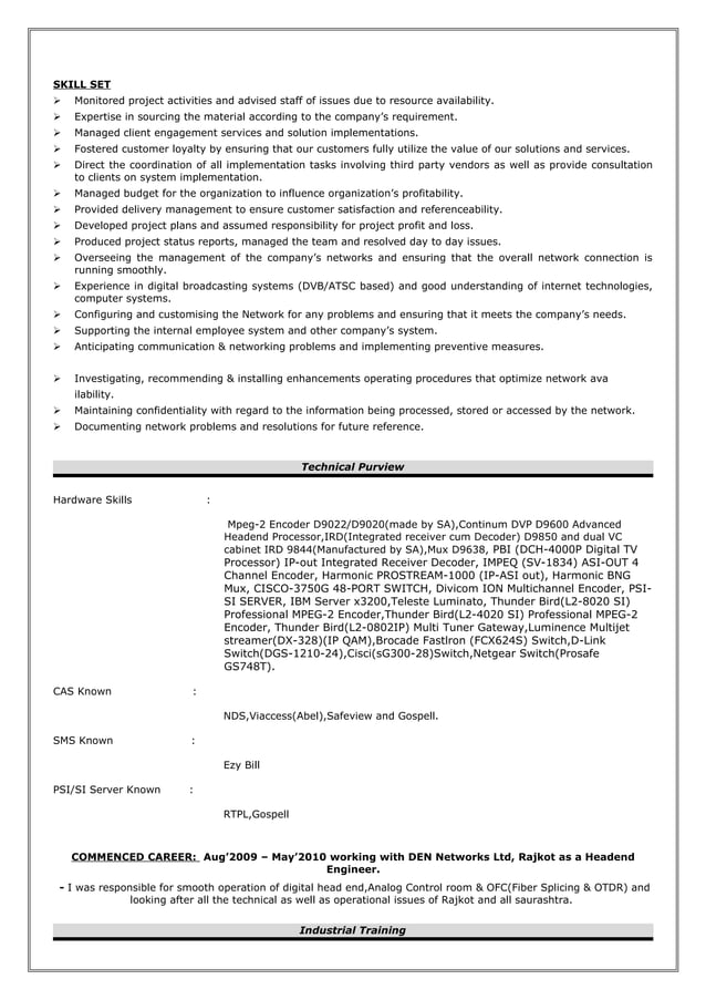 Raju resusme | DOC | Computer Networking | Computing