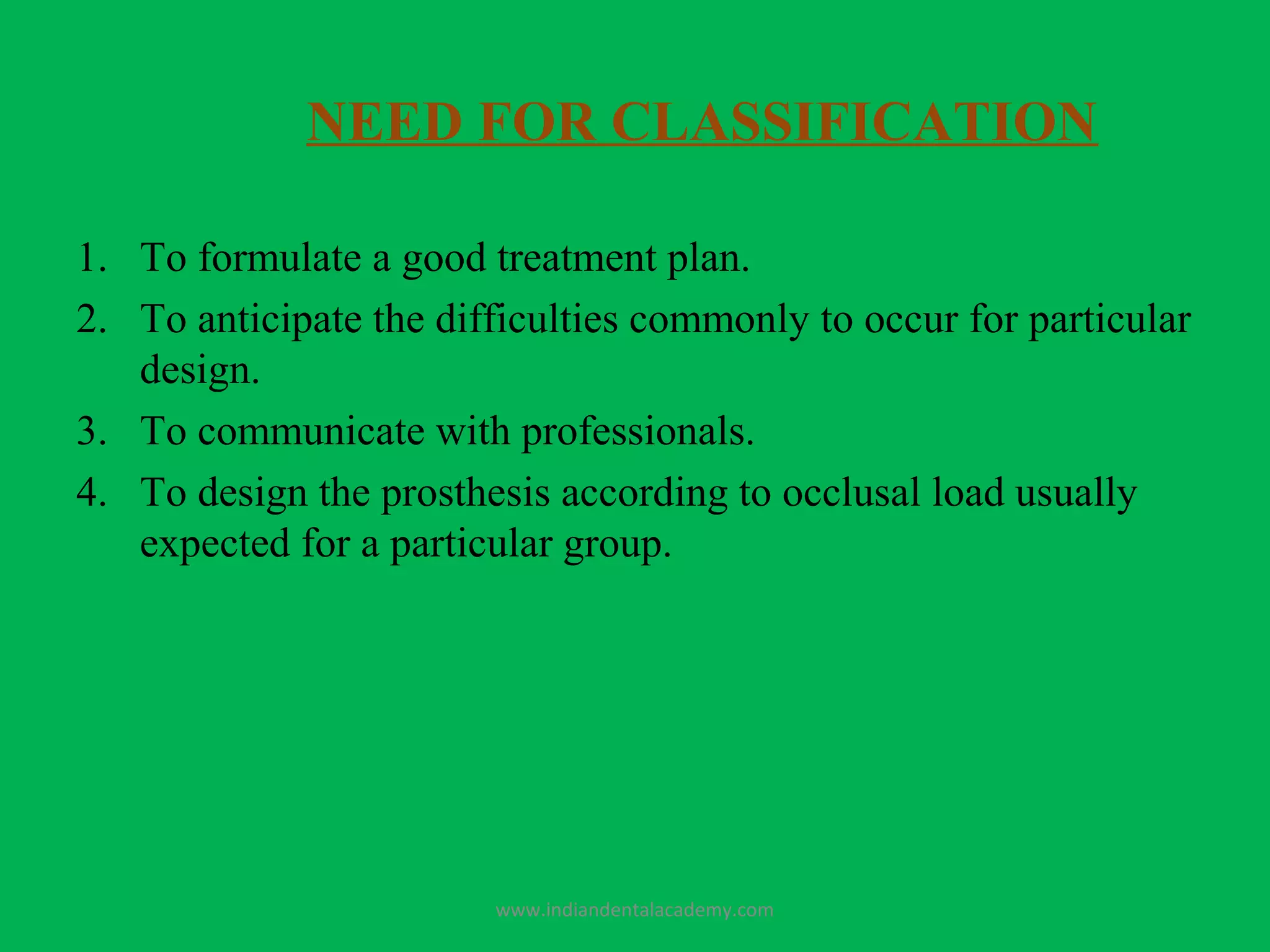 rpd classification final / dental implant courses by Indian dental ...