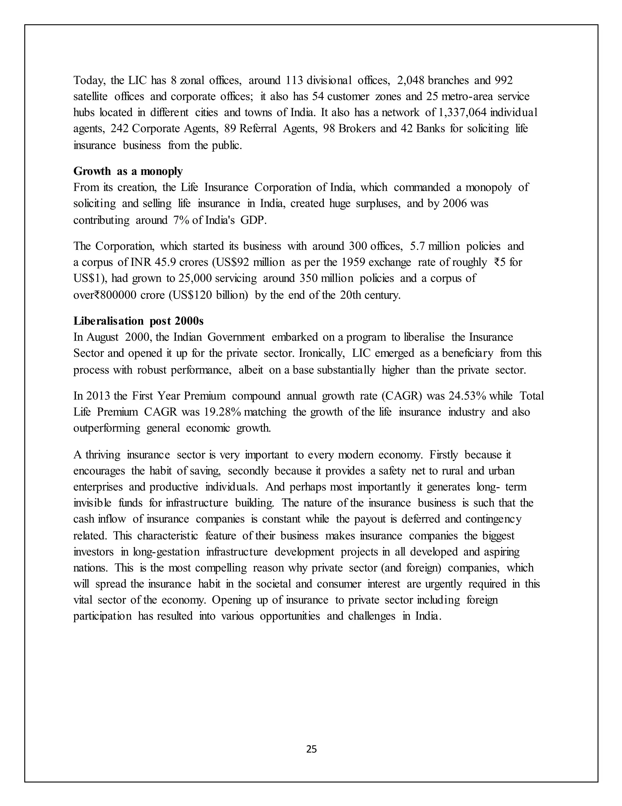 Project on LIC | DOCX