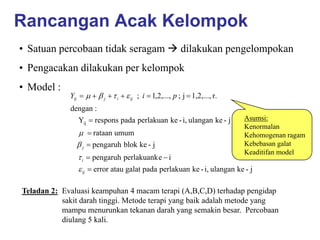 Rak - Rancangan Acak Kelompok | PDF