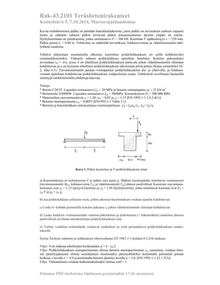 Teräsbetonirakenteet kotitehtävät 2014 / Reinforced concrete ...