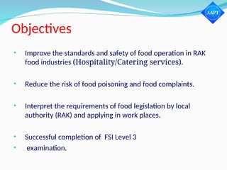 RAK -FSI Level 3-21-03-2025-food safety training | PPT