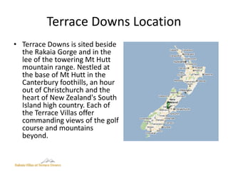 Rakaia Villas at Terrace Downs NZ | PDF