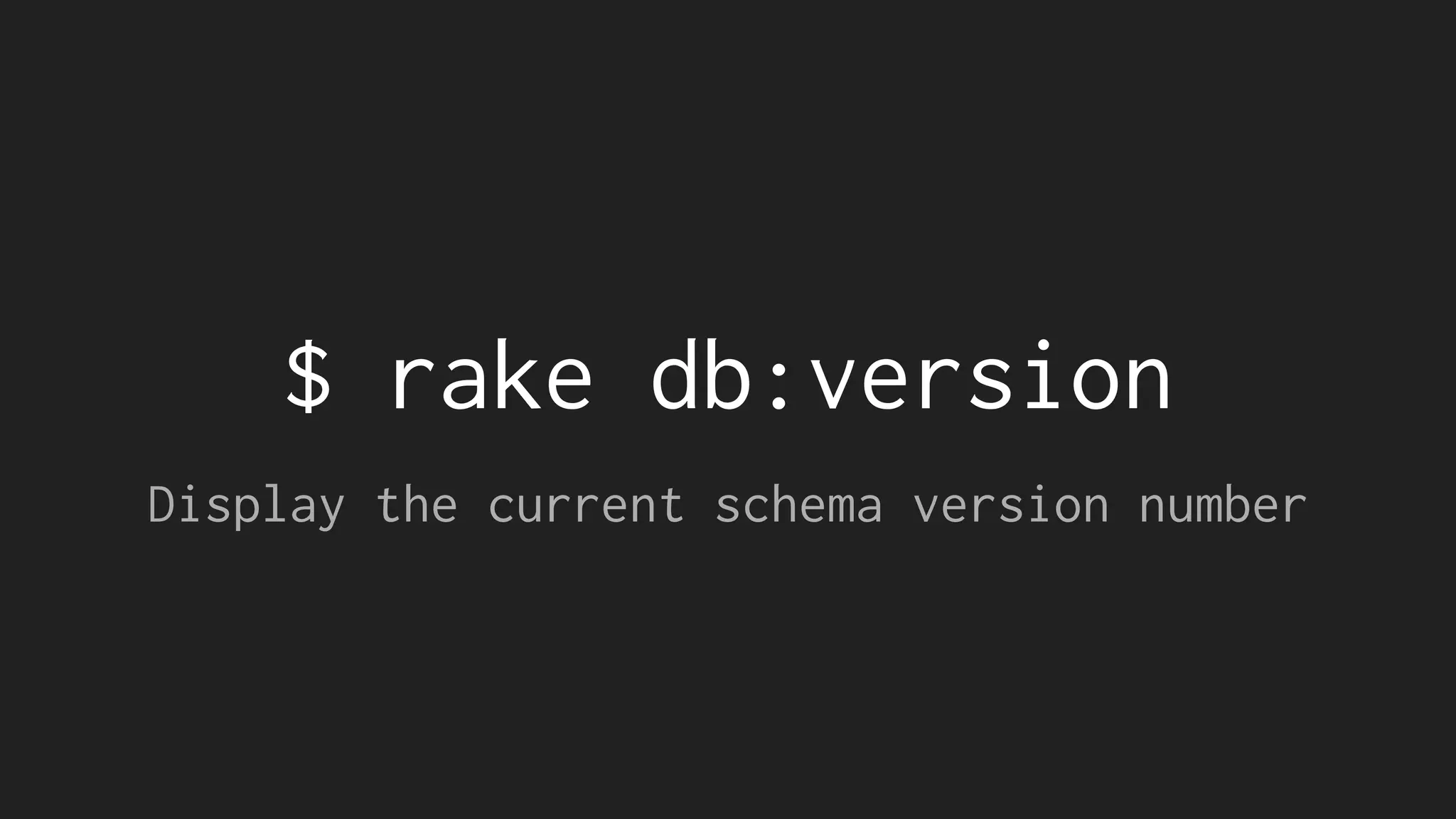 Rake db tasks | PPT