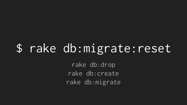 Rake db tasks | PPT