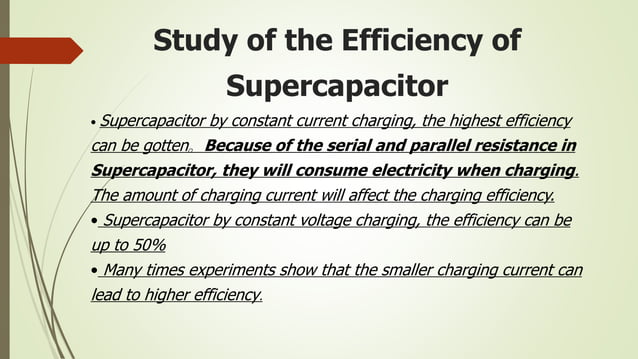 presentation on SUPERCAPACITOR | PPTX | Chemistry | Science