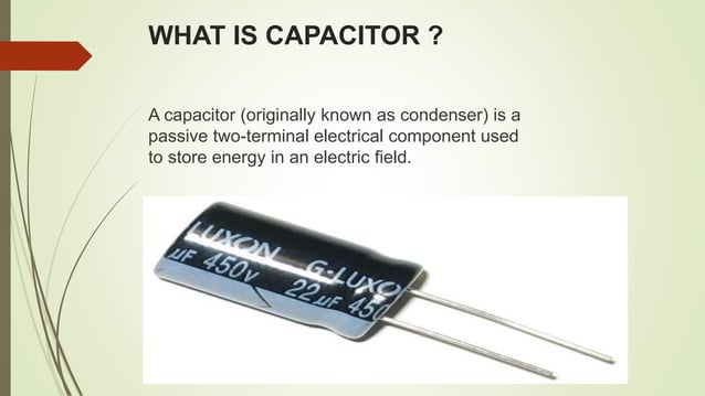 presentation on SUPERCAPACITOR | PPT