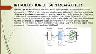 presentation on SUPERCAPACITOR | PPTX