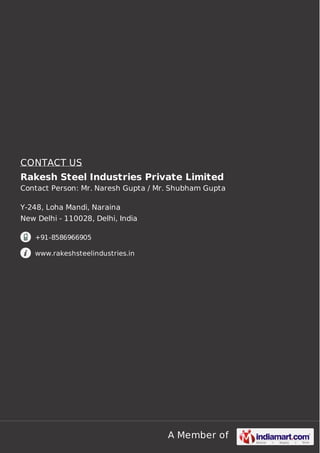 Rakesh steel-industries-private-limited | PDF