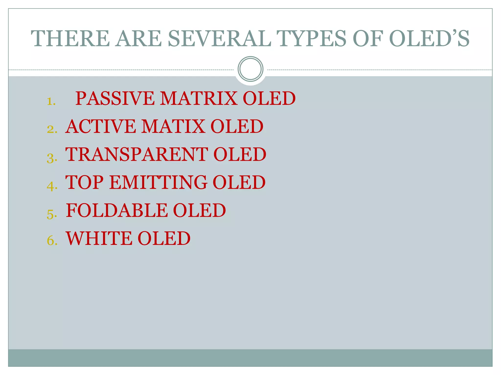 [ amoled display] | PPTX