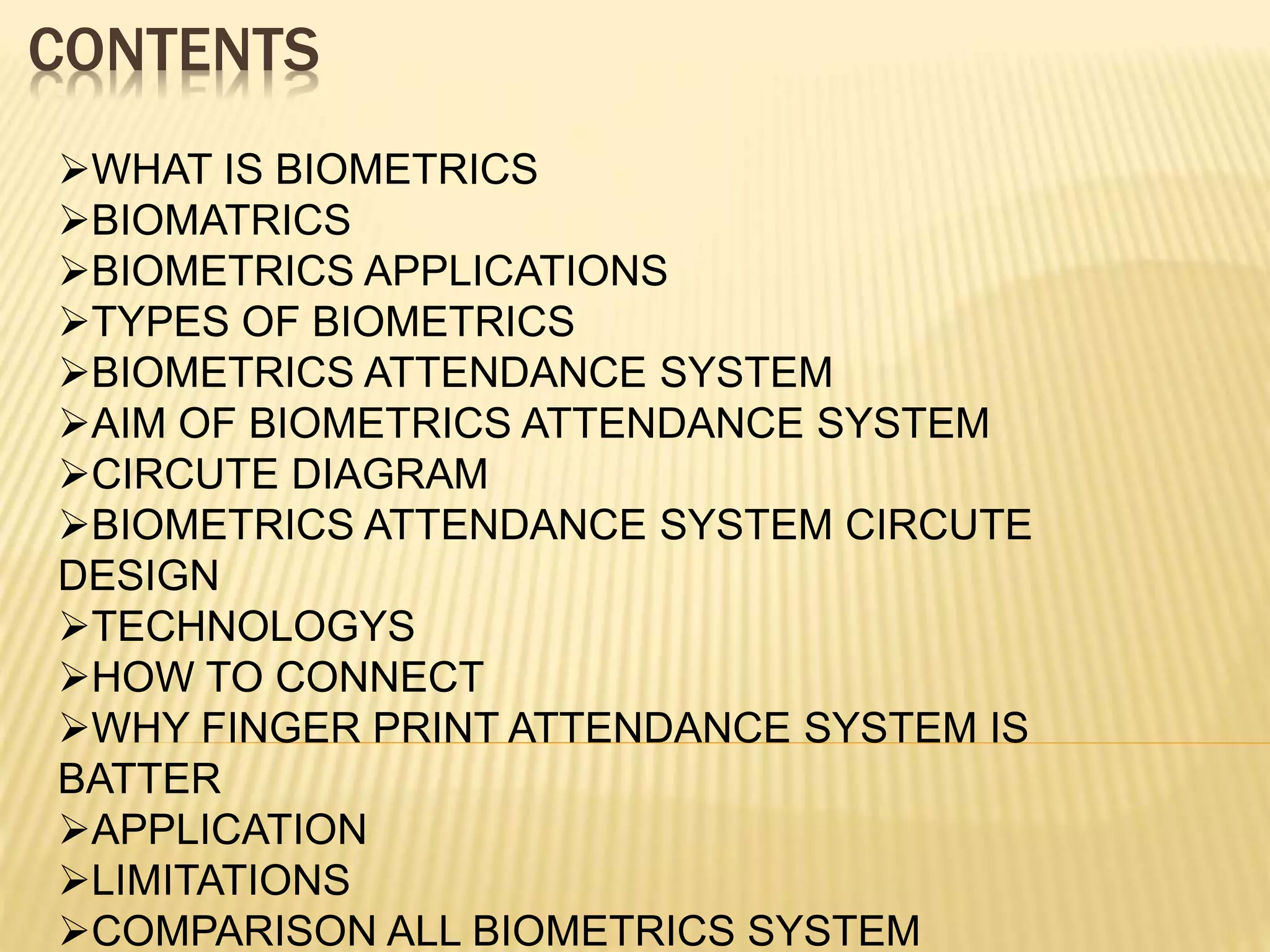 BIOMATRICS | PPT