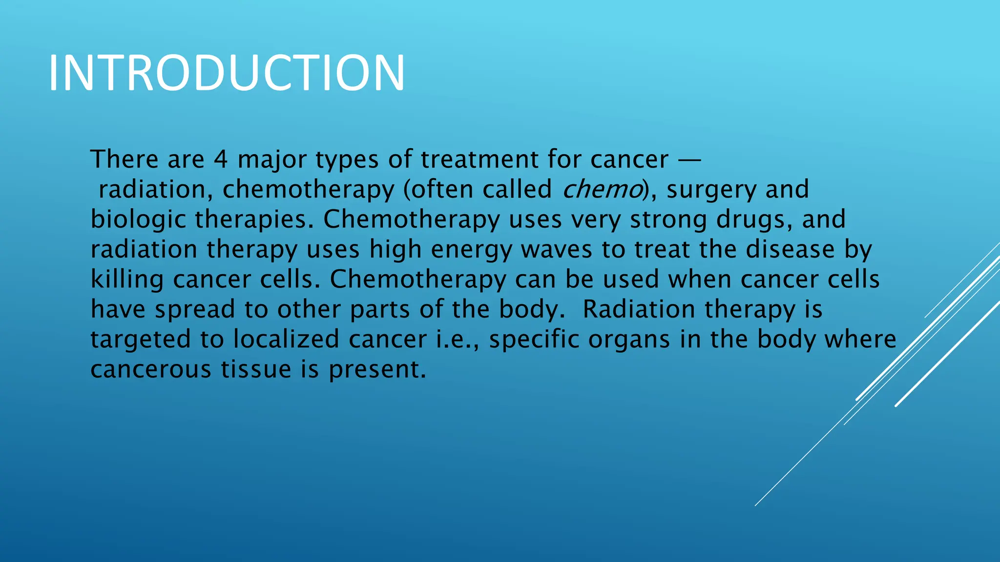 chemotherapy and radiotherapy in oral surgery | PPTX