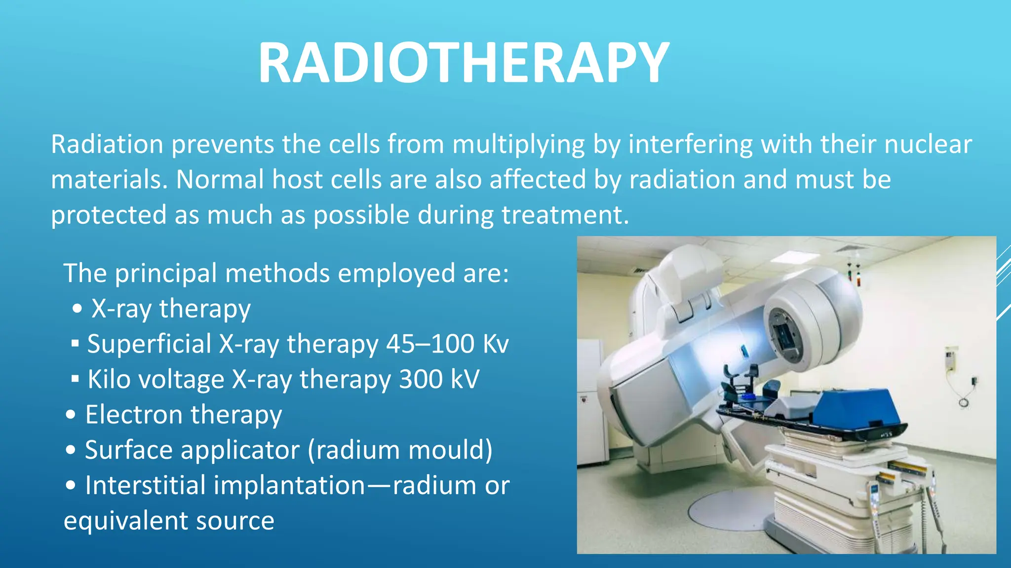 chemotherapy and radiotherapy in oral surgery | PPTX