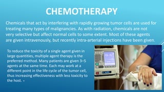 chemotherapy and radiotherapy in oral surgery | PPTX