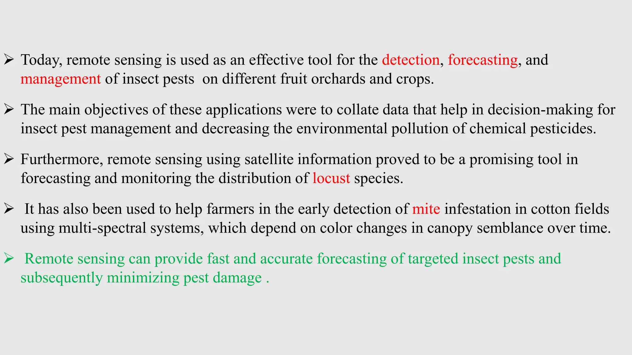 remote sensing and GIS -role in pest managment | PPTX