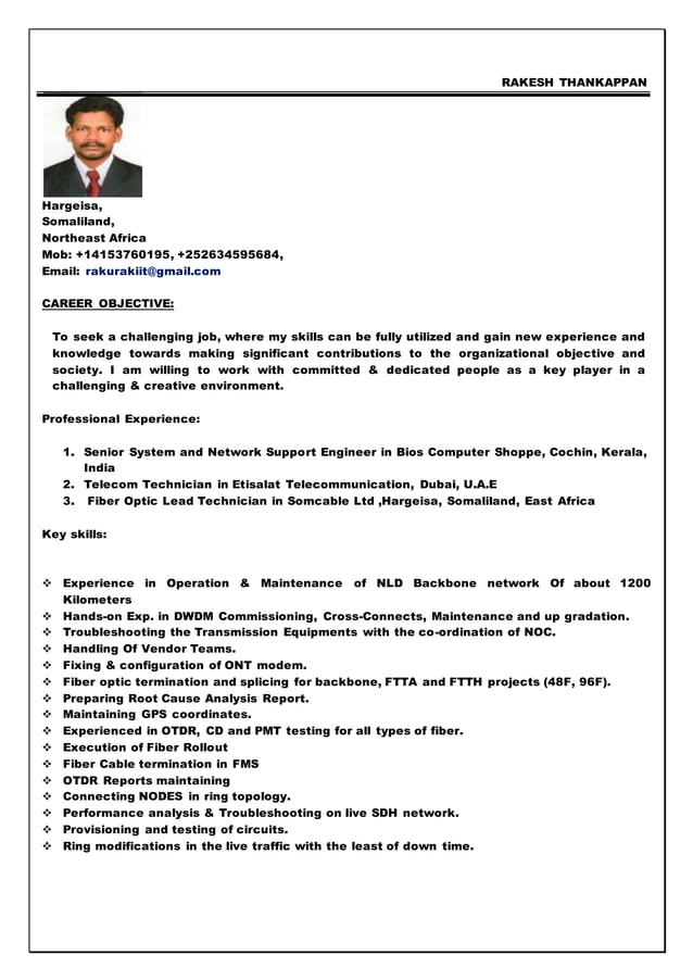 Rakesh cv updated | PDF