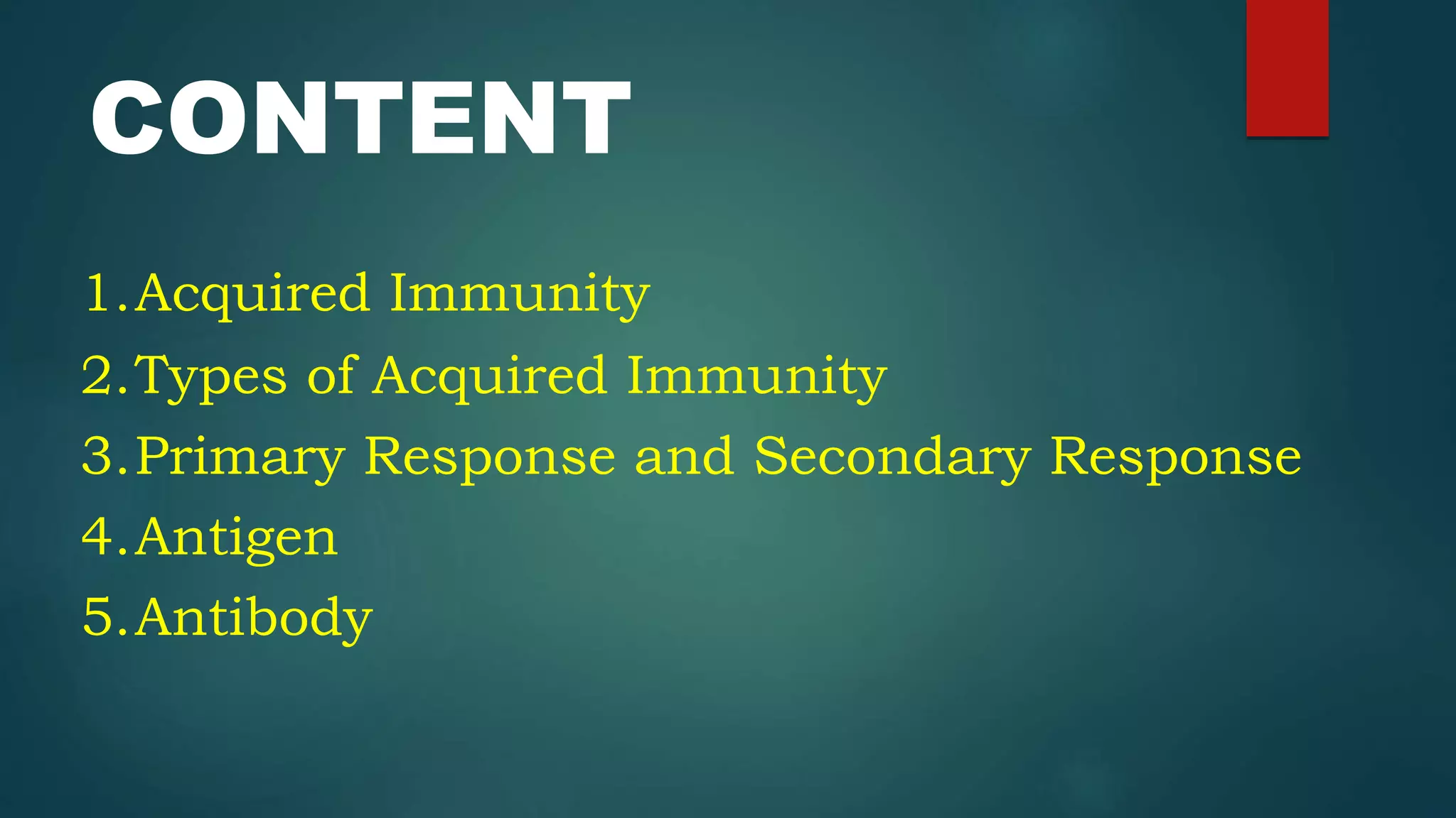 IMMUNITY TYPE (ACQUIRED IMMUNITY) | PPTX