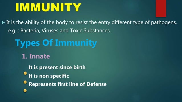 IMMUNITY TYPE (ACQUIRED IMMUNITY) | PPT