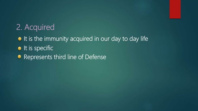 IMMUNITY TYPE (ACQUIRED IMMUNITY) | PPT