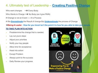 Developing the leadership within you | PPT