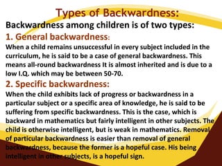 Rakesh kumar keshari ppt on backward student | PPTX