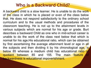 Rakesh kumar keshari ppt on backward student | PPTX