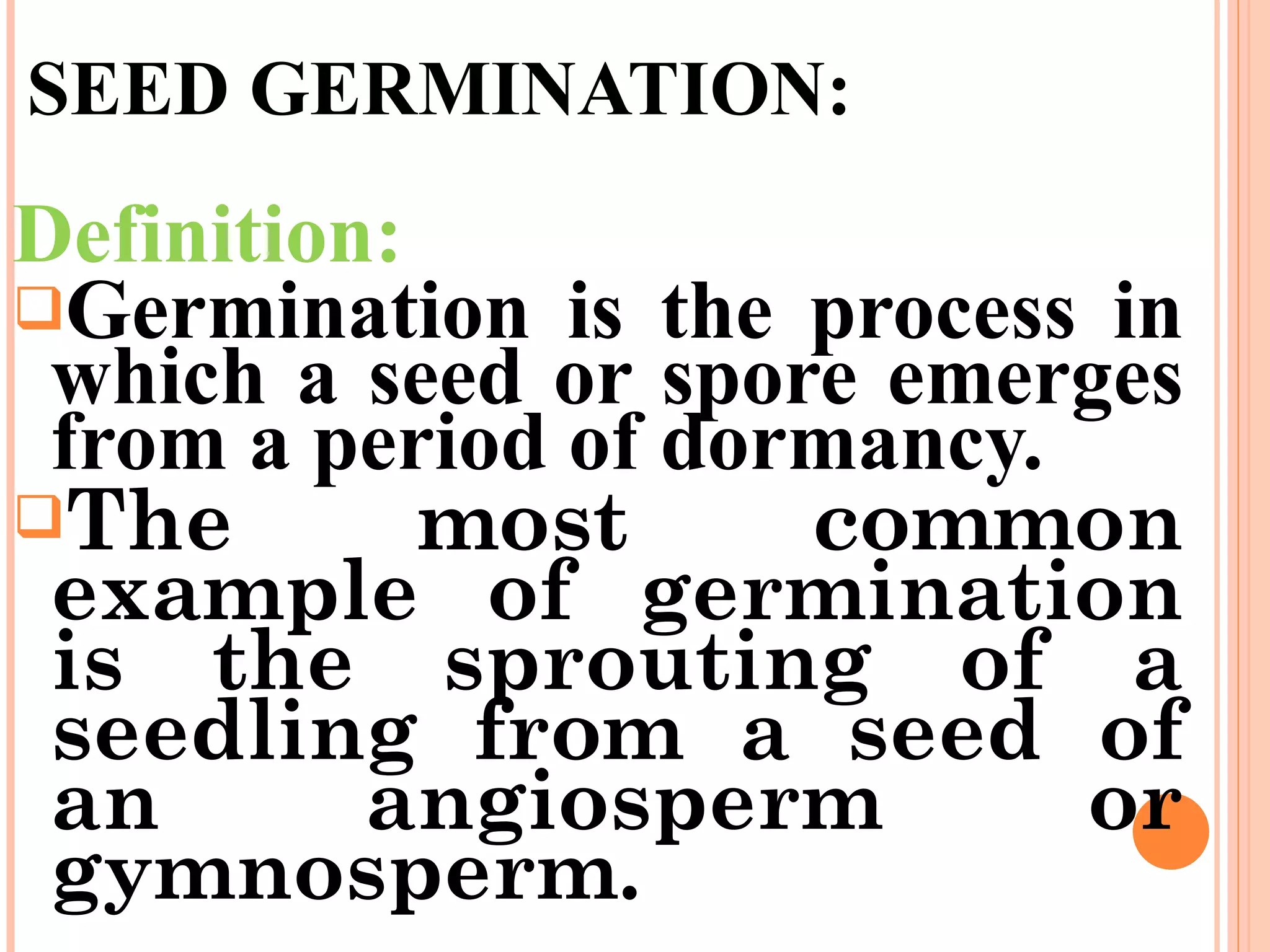 seed physiology | PPT