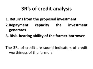 3 R's OF CREDIT ANALYSIS | PPTX