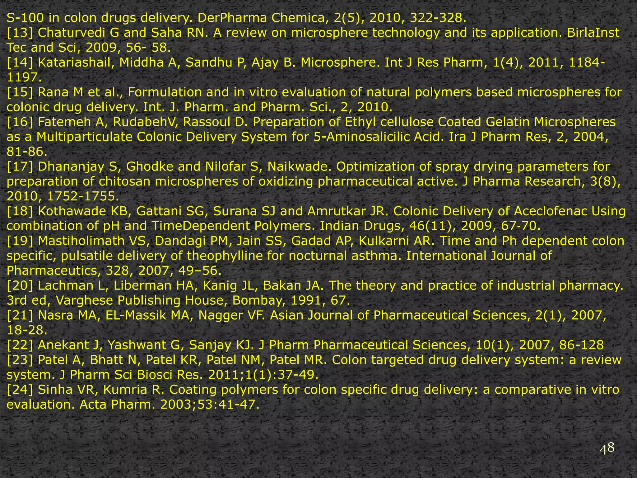 Formulation And Evaluation Of Capecitabine In Colon Targeting Pptx