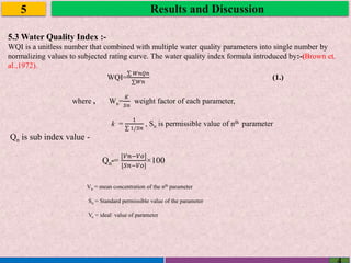 water quality assessment of groundwater | PPTX