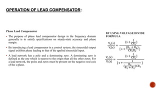 Design and analysis of compensator for missile | PPTX