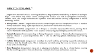 Design and analysis of compensator for missile | PPTX