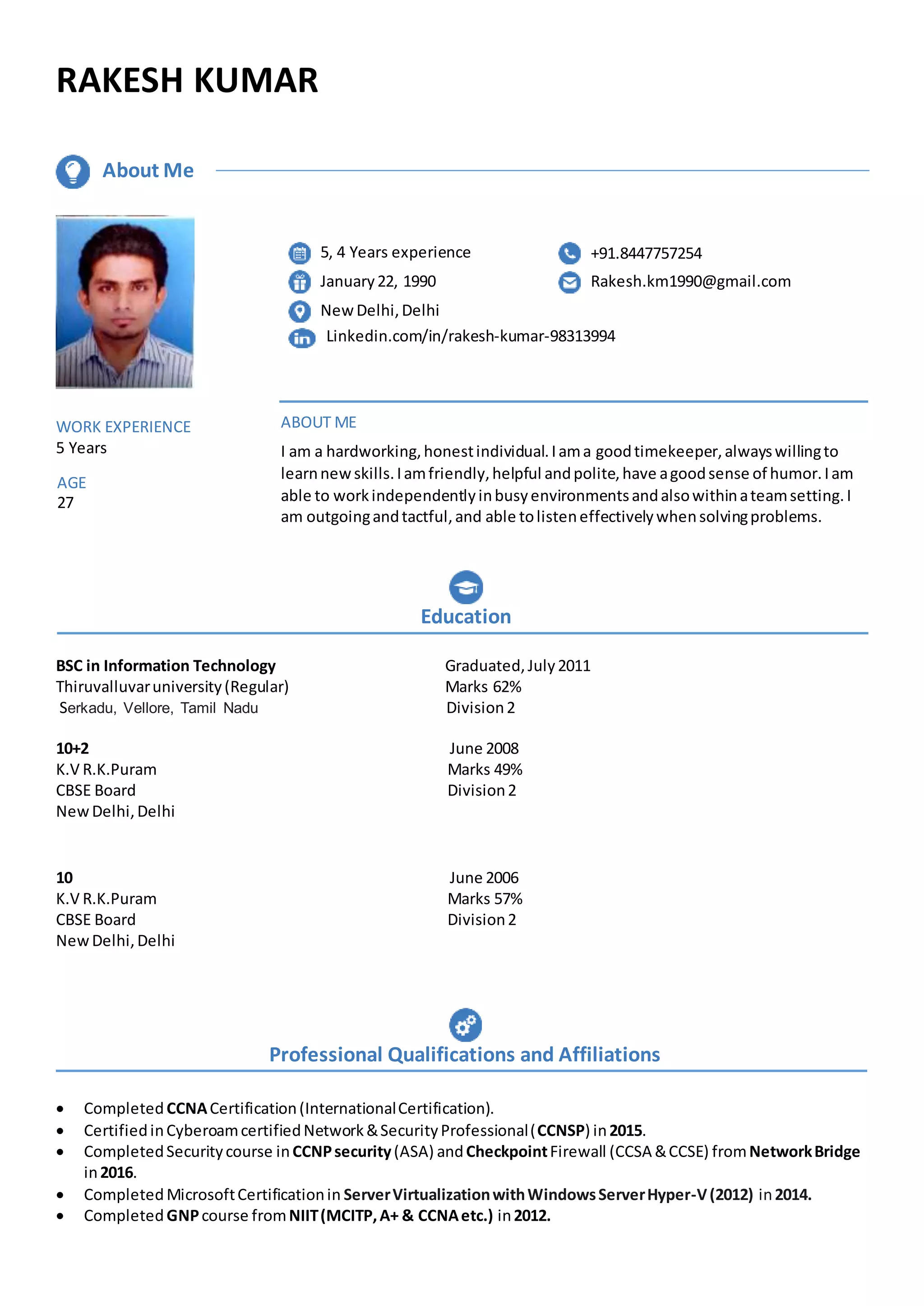 Rakesh resume | PDF
