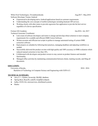 Rakesh resume | PDF