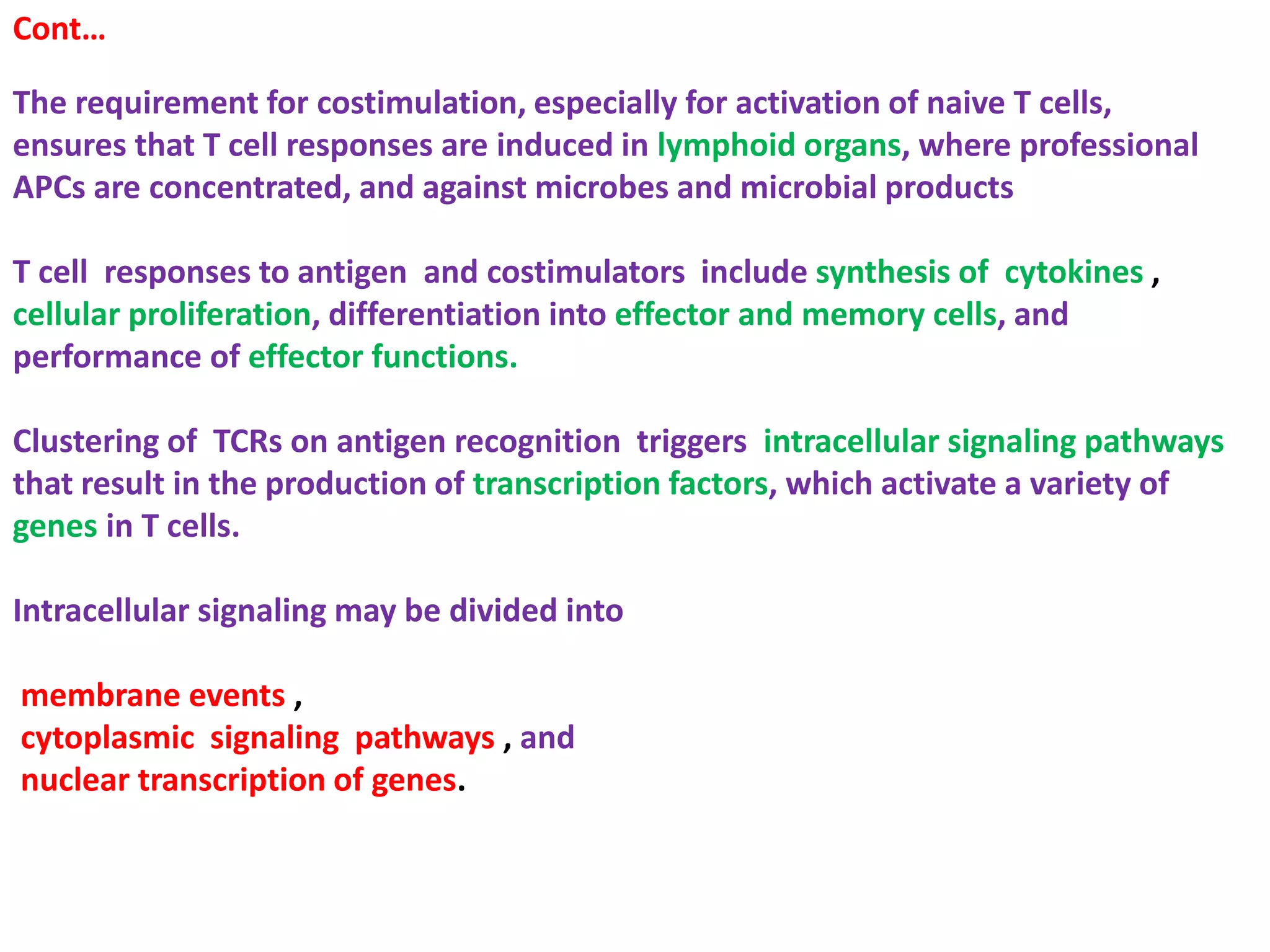 T CELL ACTIVATION AND IT'S TERMINATION | PPTX